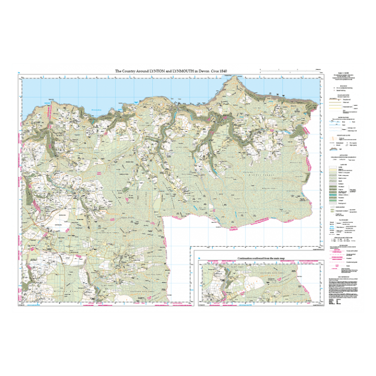 A Map of Lynton and Lynmouth in 1840 – Martin Ebdon Maps